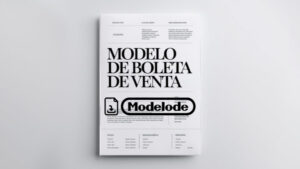 Modelo de boleta de venta en Word [Perú]